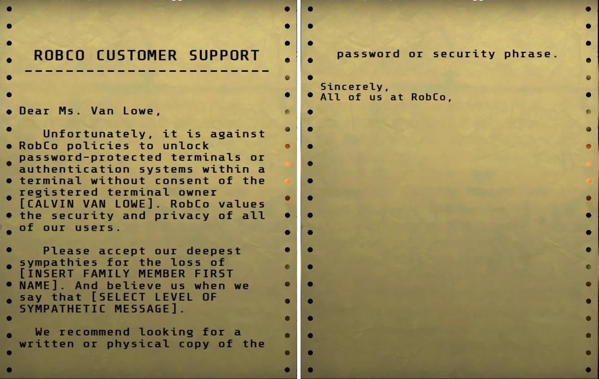 RobCo customer support | Fallout Wiki | Fandom