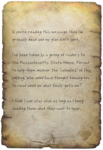 State House note | Fallout Wiki | Fandom