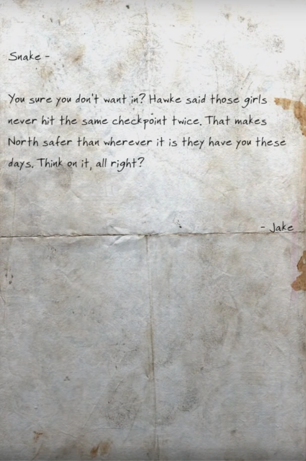 Jake's note | Fallout Wiki | Fandom