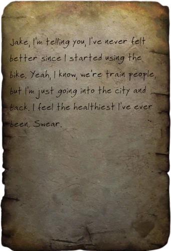 Bicycle (note) | Fallout Wiki | Fandom