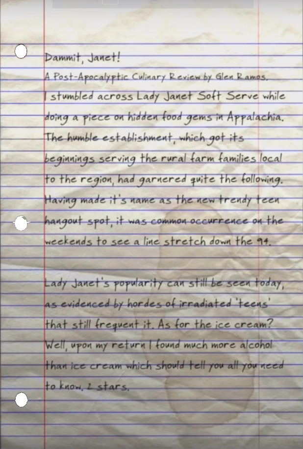 Dammit, Janet! | Fallout Wiki | Fandom