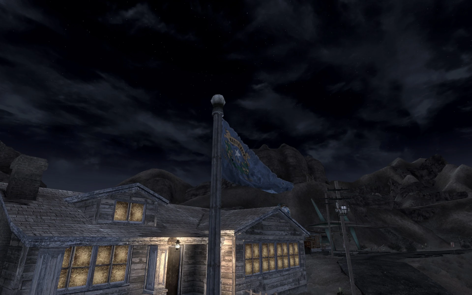 In Fallout New Vegas, the flag outside Doc Mitchell's house is the ...