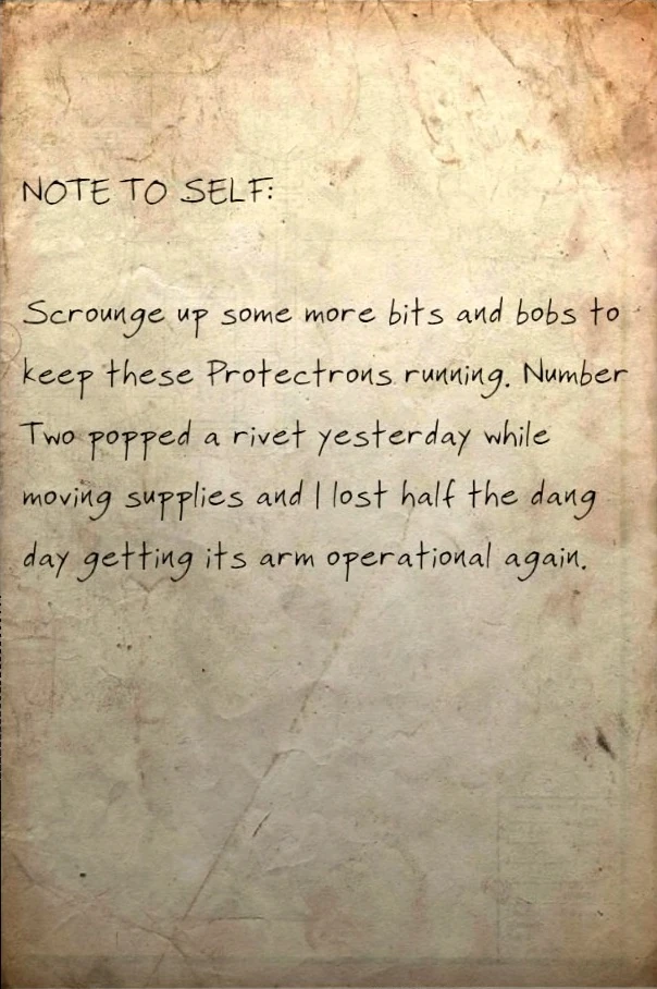 Note to self: Parts | Fallout Wiki | Fandom