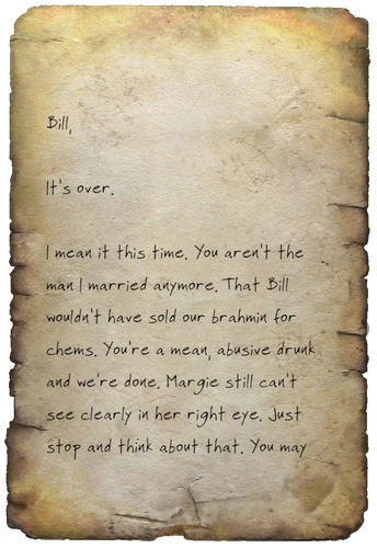Goodbye letter | Fallout Wiki | Fandom