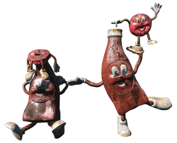 Bottle and Cappy statue | Fallout Wiki | Fandom