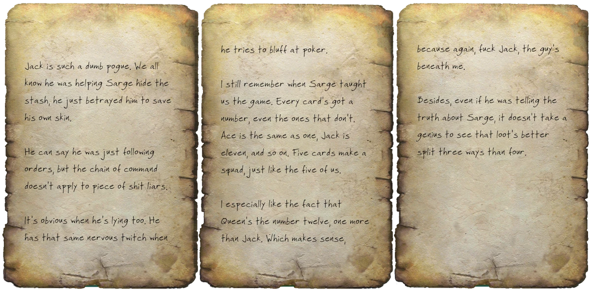 Gunner Queen's note | Fallout Wiki | Fandom