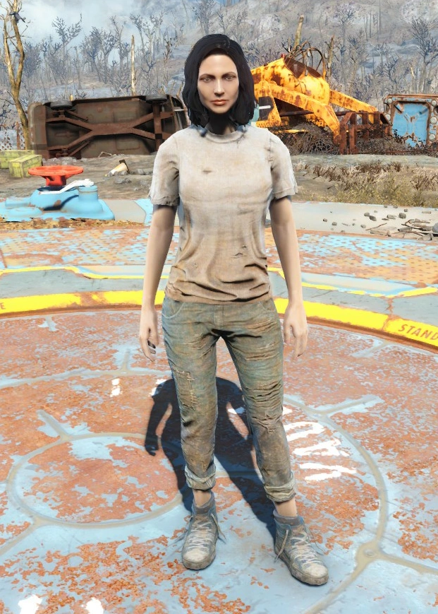 Undershirt and jeans Replaced to Kerry Eurodyne Outfit at Fallout 4 Nexus - Mods and community
