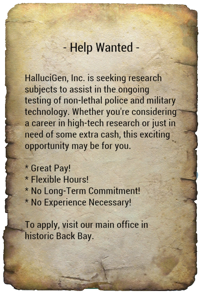 Help wanted! | Fallout Wiki | Fandom
