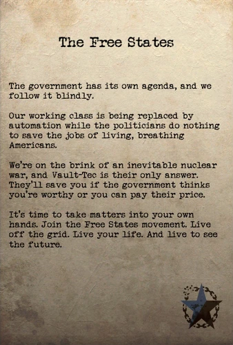 The Free States (note) | Fallout Wiki | Fandom