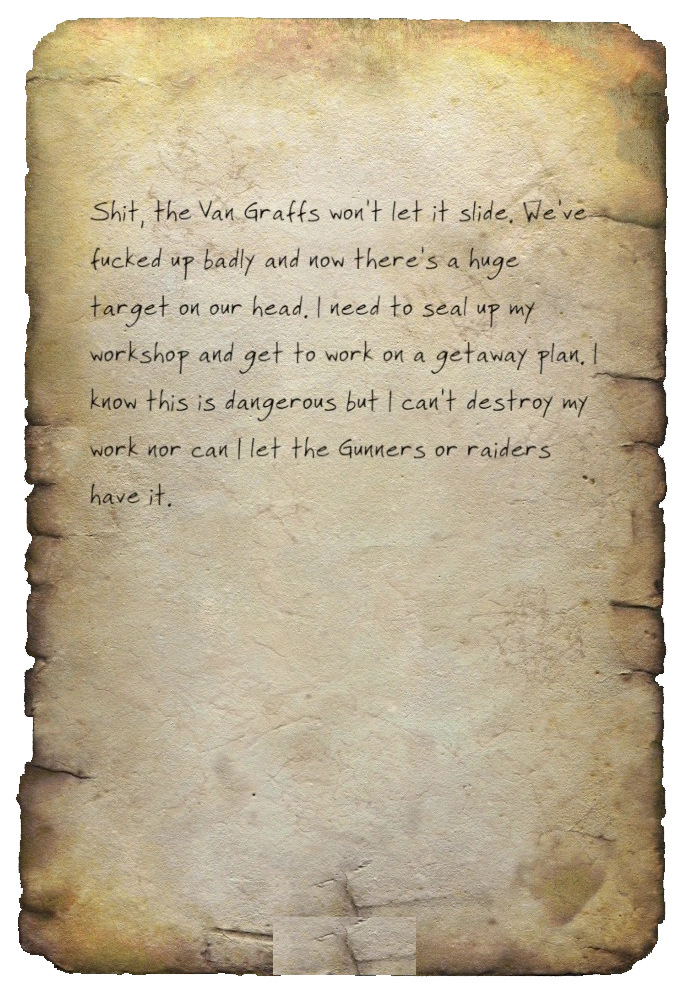 Matt's diary fragment | Fallout Wiki | Fandom