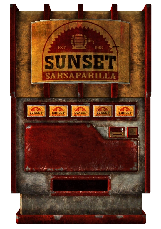 Торговый автомат (Сансет саспарилла) | Убежище | Fandom