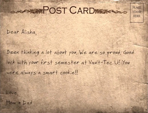 Postcard from mom & dad | Fallout Wiki | Fandom