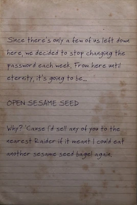 Open sesame seed | Fallout Wiki | Fandom