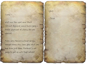 Cooke's note | Fallout Wiki | Fandom