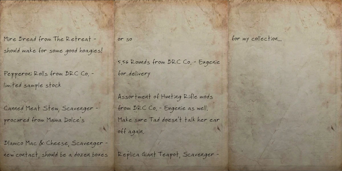 Upcoming shipments | Fallout Wiki | Fandom