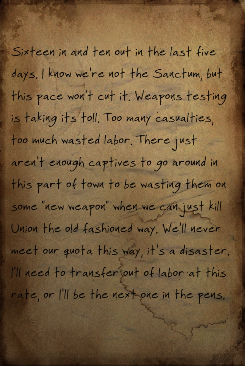Warden's note | Fallout Wiki | Fandom