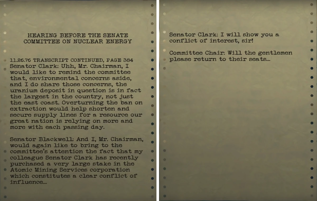Committee meeting notes | Fallout Wiki | Fandom