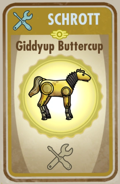 Giddyup Buttercup (Fallout Shelter) | Fallout Wiki | Fandom