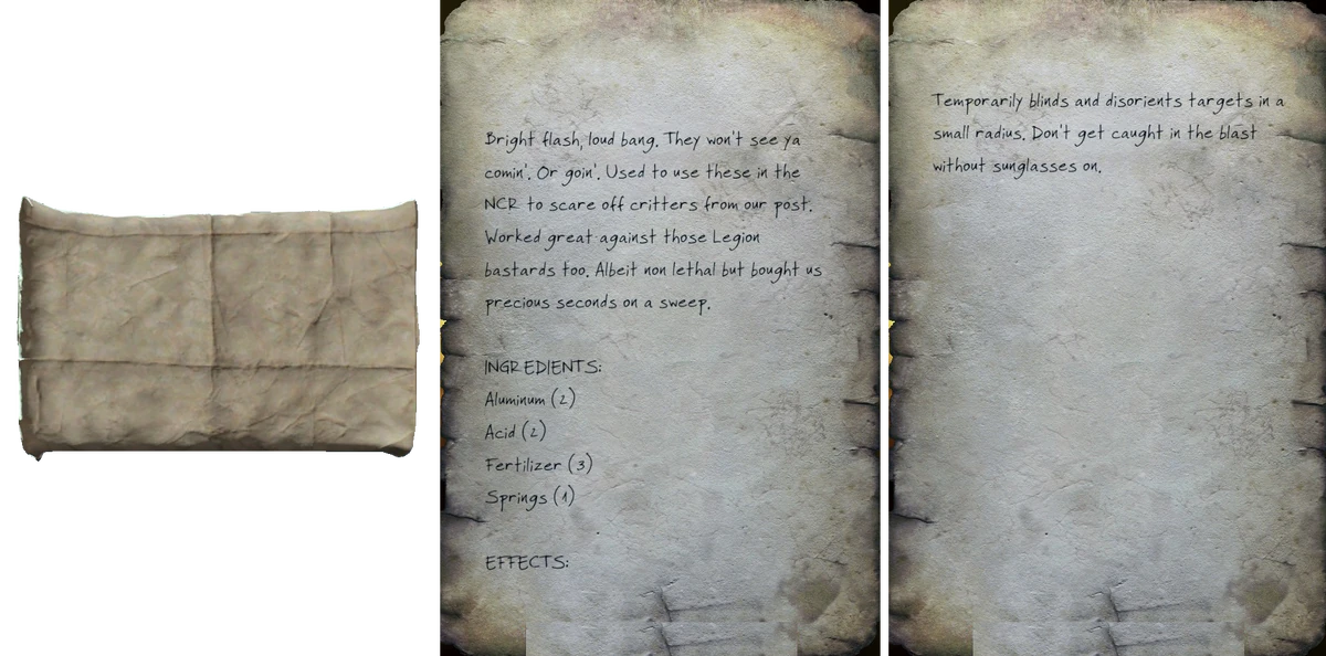 Flashbang grenades | Fallout Wiki | Fandom