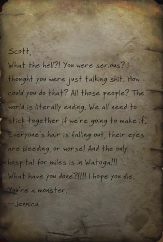 Letter from Jennica | Fallout Wiki | Fandom