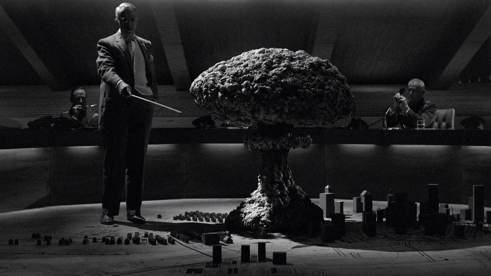 This old model of an atomic explosion - notice the name of the river on ...