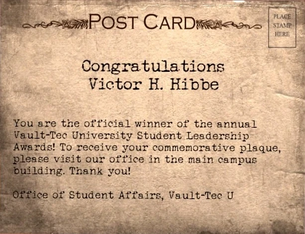 Postcard from VTU | Fallout Wiki | Fandom