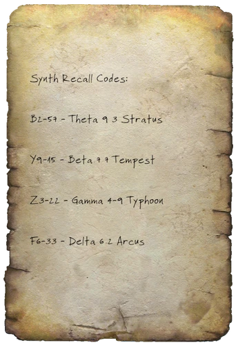 Recall codes | Fallout Wiki | Fandom