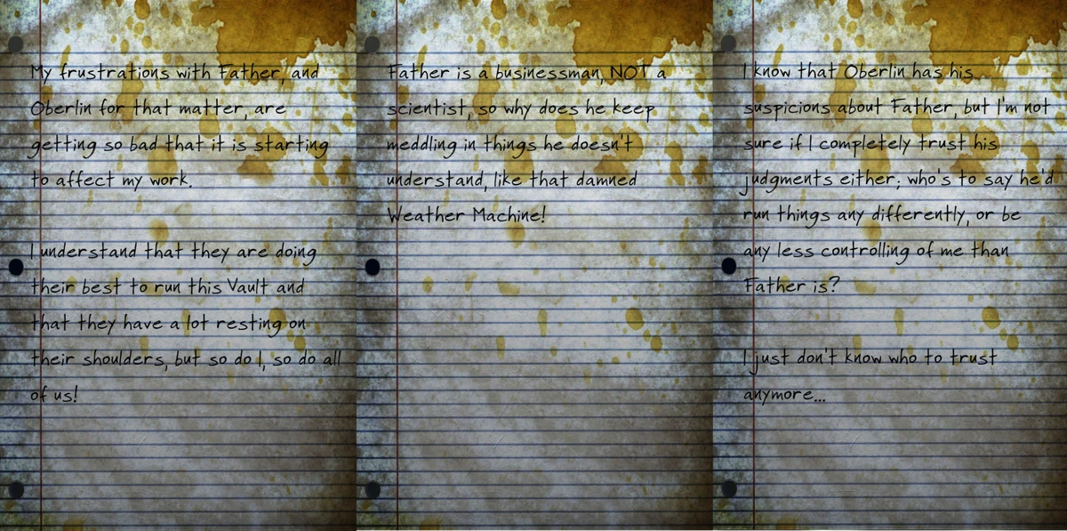 Audrey's diary page | Fallout Wiki | Fandom