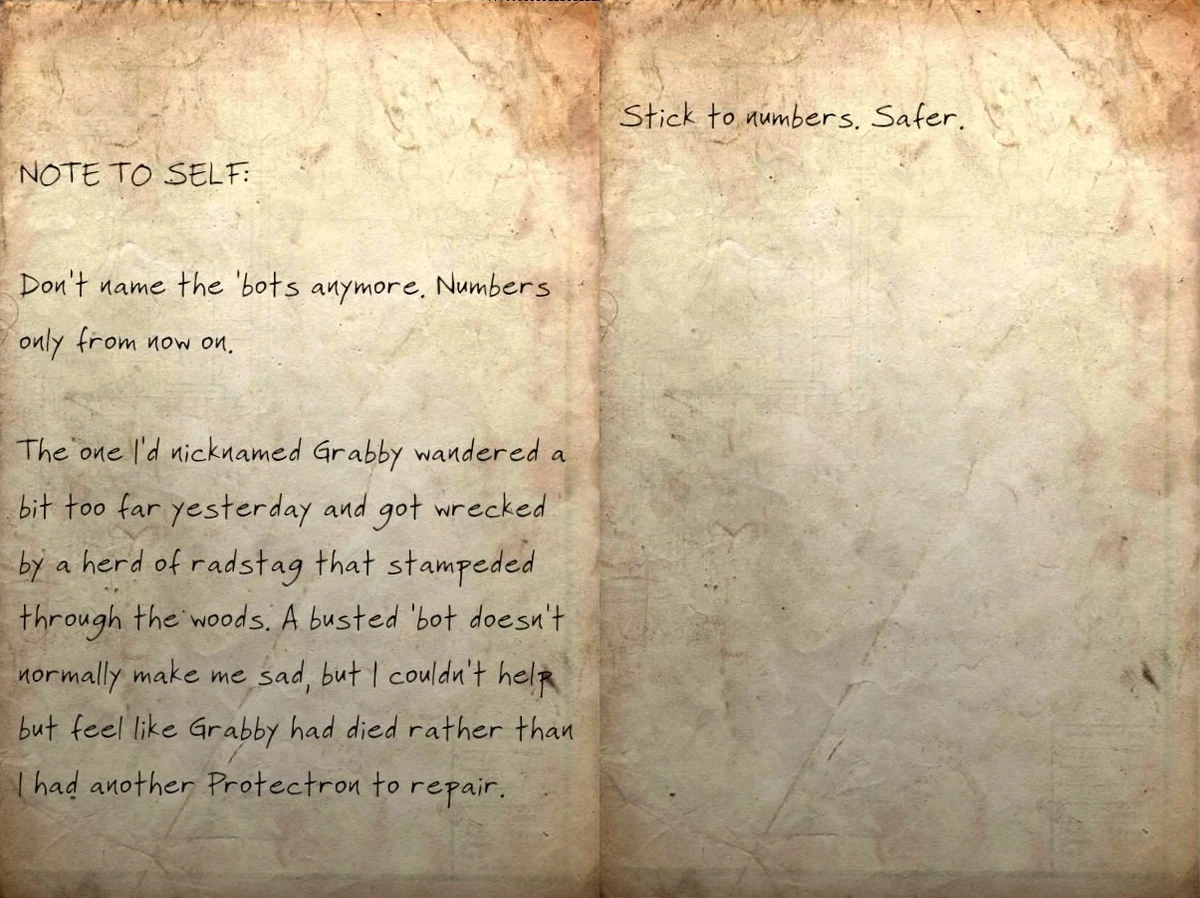 Note to self: Names | Fallout Wiki | Fandom