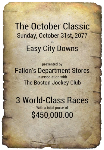 Racetrack advertisement | Fallout Wiki | Fandom