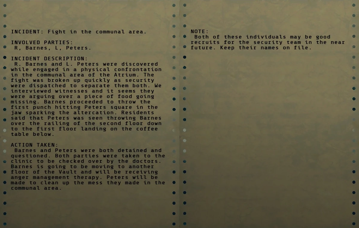 Security Incident 382 | Fallout Wiki | Fandom