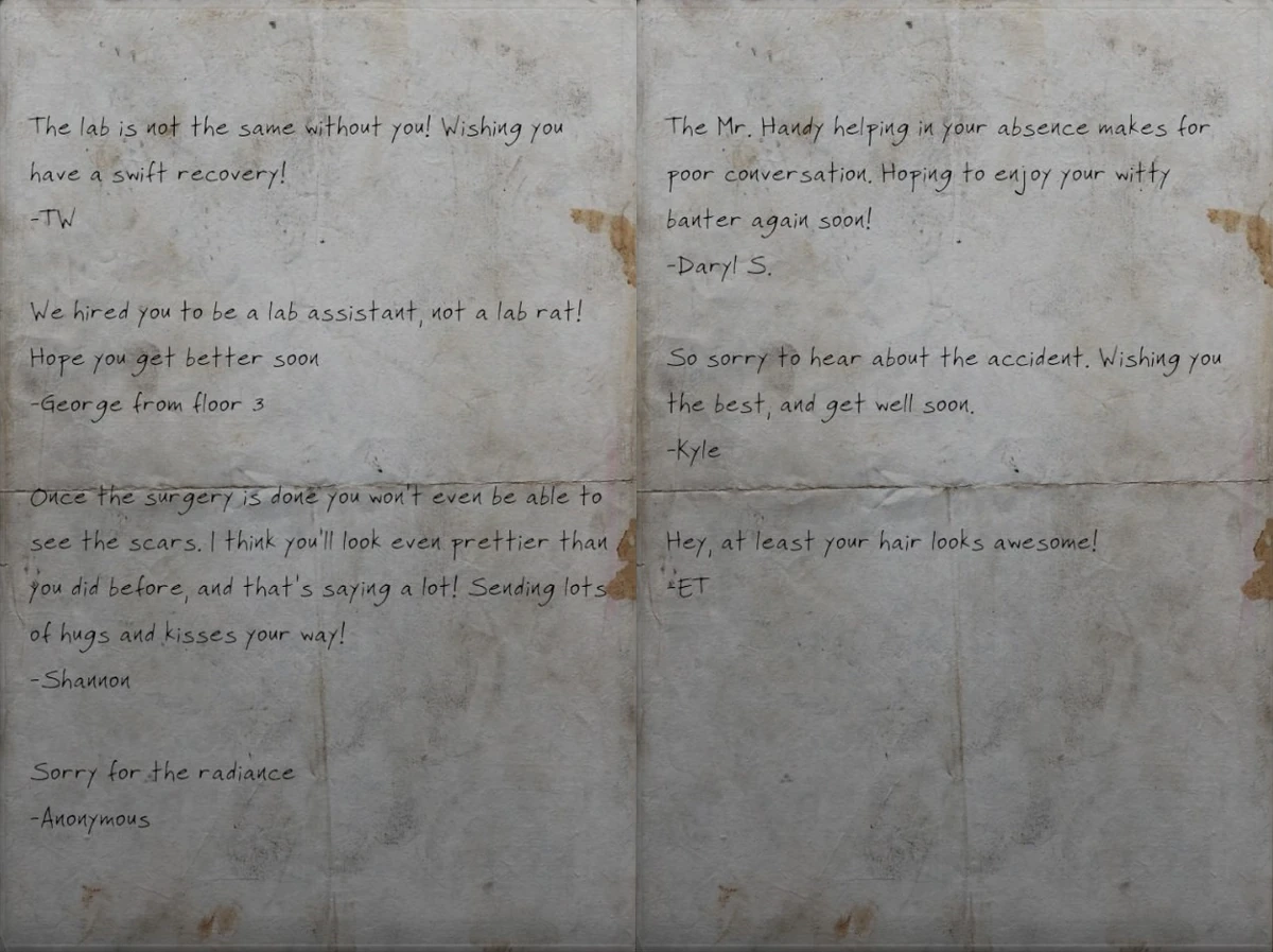 Get well soon Margaret | Fallout Wiki | Fandom