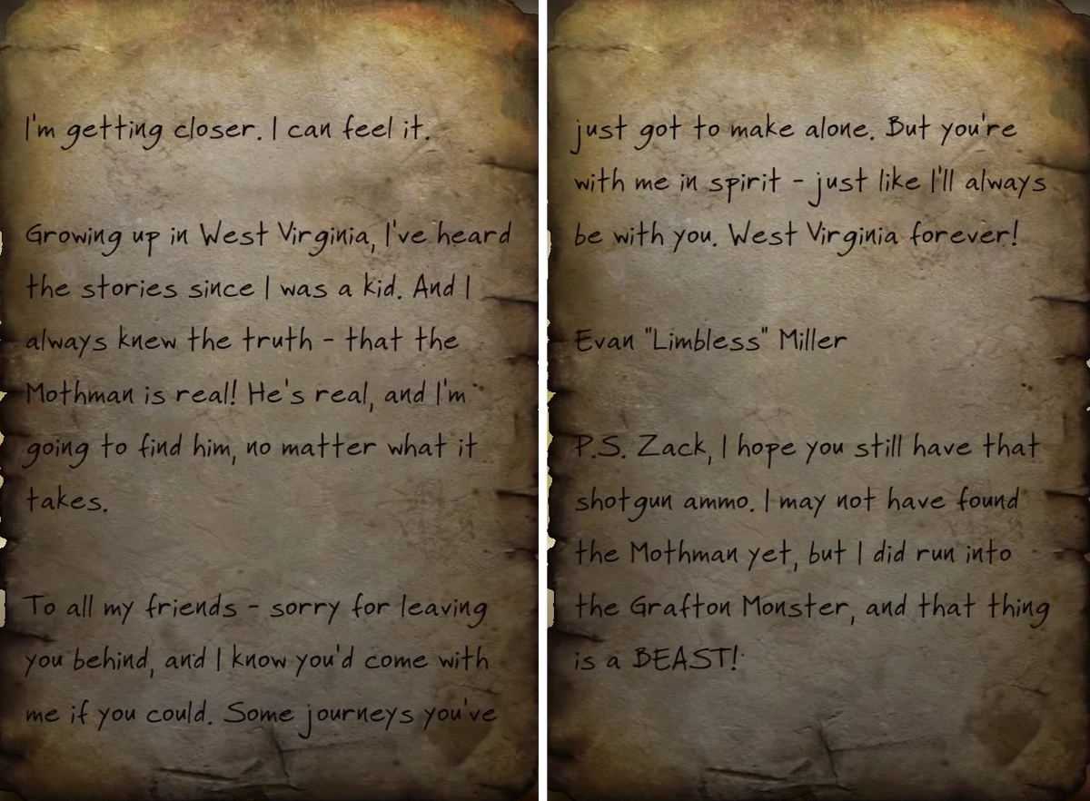 Note from Miller | Fallout Wiki | Fandom