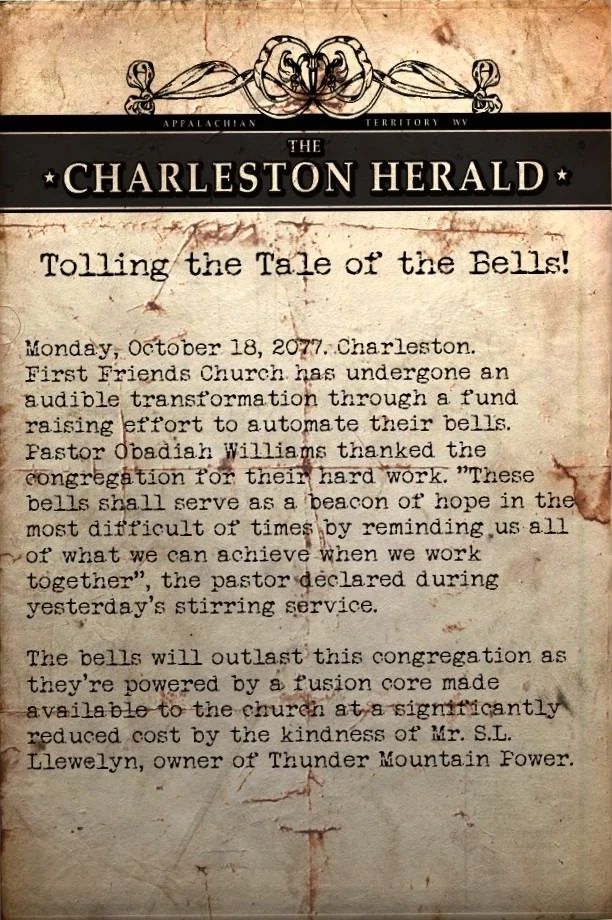 Charleston Herald - Bell article | Fallout Wiki | Fandom
