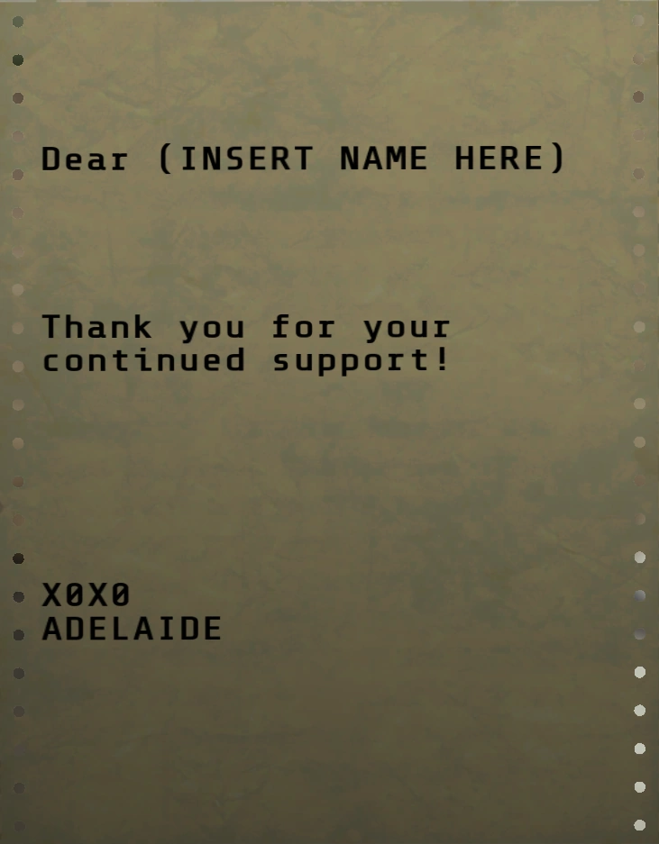 Adelaide's autograph | Fallout Wiki | Fandom