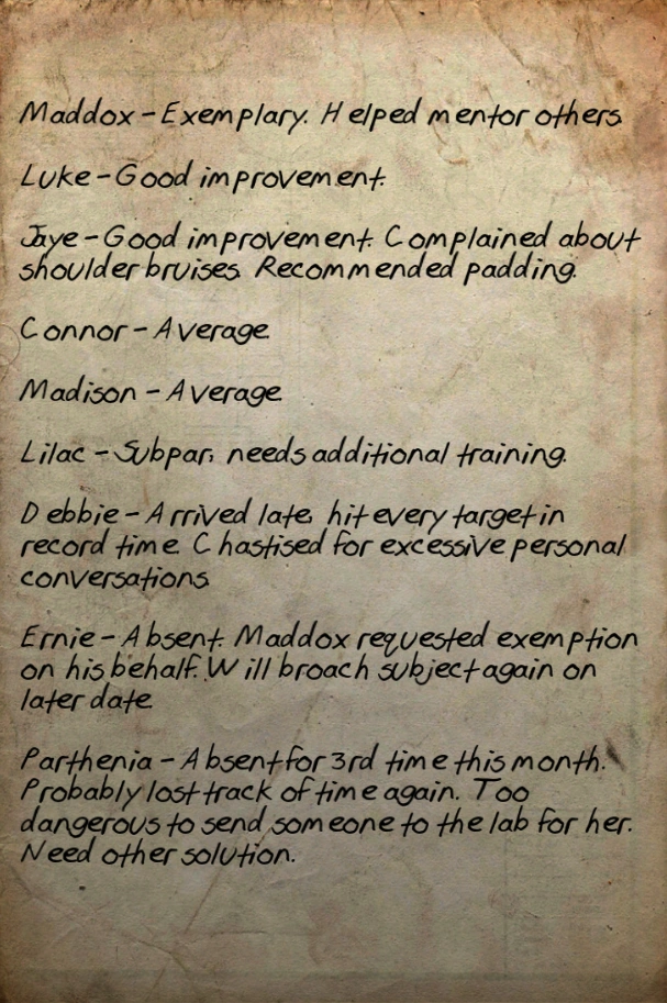 Asher's training notes | Fallout Wiki | Fandom
