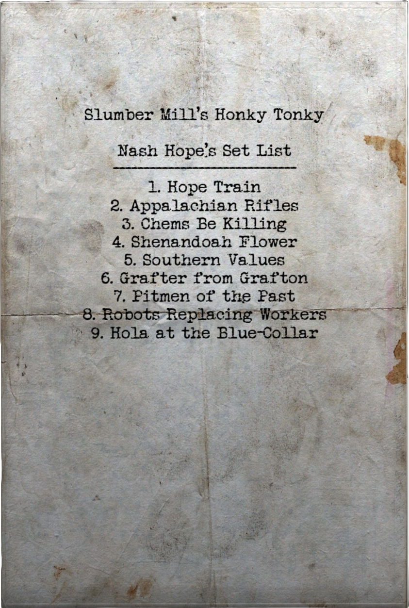 Nash Hope's set list | Fallout Wiki | Fandom Nash Hope's set list | Fallout Wiki | Fandom