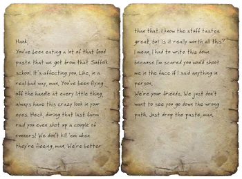 Intervention note | Fallout Wiki | Fandom