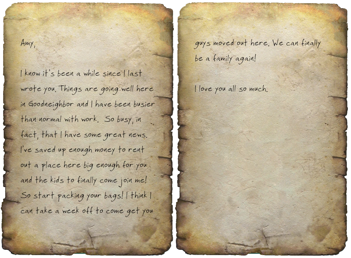 Letter (Fallout 4) | Fallout Wiki | Fandom