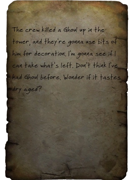 Chef's memo | Fallout Wiki | Fandom