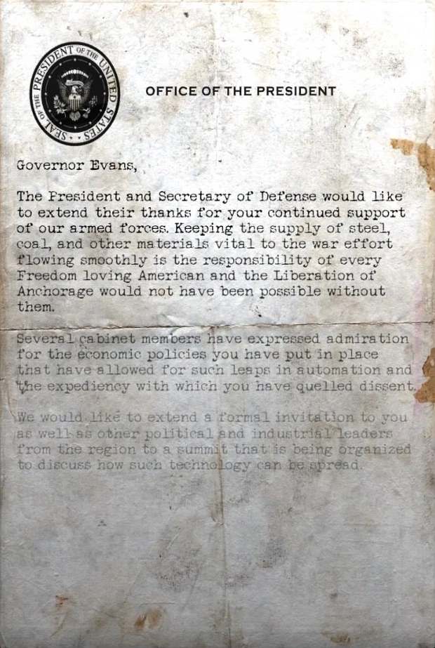 Letter from the president | Fallout Wiki | Fandom