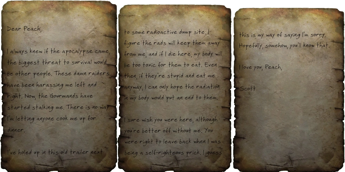 Scott's letter | Fallout Wiki | Fandom