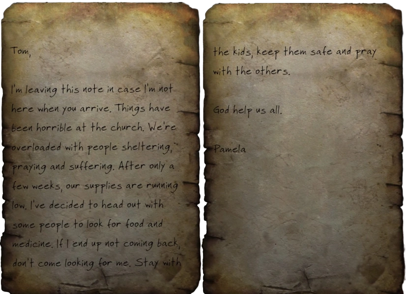 Pamela's note | Fallout Wiki | Fandom