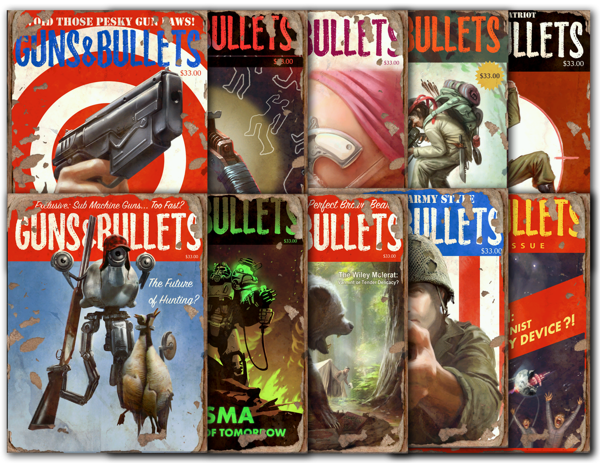 Image Guns N Bullets F4 Collage png Fallout Wiki Fandom Image Guns N Bullets F4 Collage png Fallout Wiki Fandom