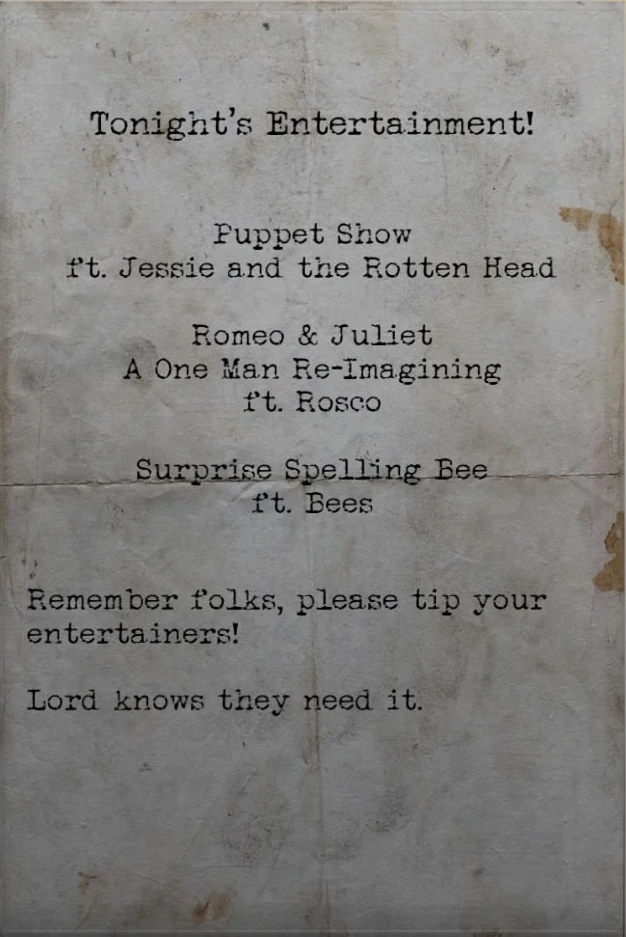 Tonight's entertainment | Fallout Wiki | Fandom