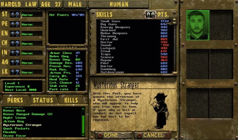 Mysterious Stranger (Tactics) | Fallout Wiki | Fandom