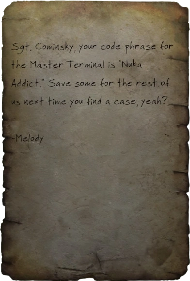 Cominsky's code | Fallout Wiki | Fandom