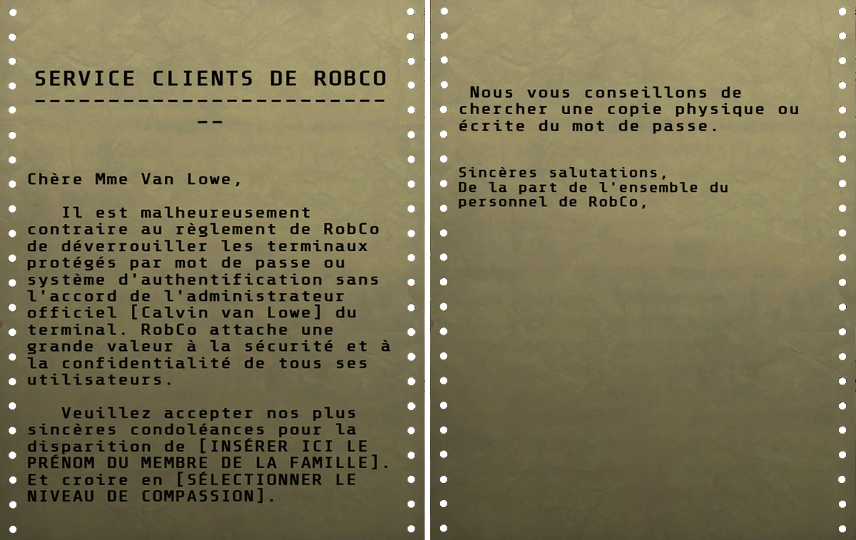 Service client RobCo | L'Abri | Fandom