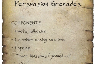 how to make persuasion grenade
