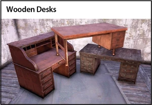 Plan: Wooden Desks - The Vault Fallout Wiki - Everything you need to ...